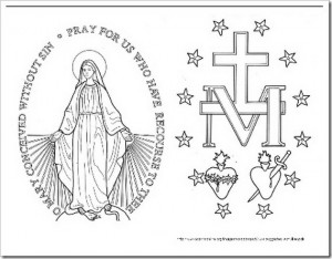 Immaculate Conception Coloring Pages