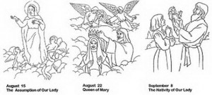 Immaculate Conception Coloring Pages