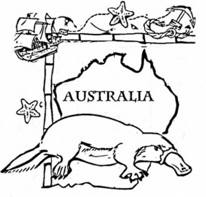 Australia Day Coloring Pages for Kids