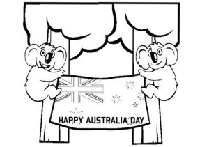 Australia Day Coloring Pages for Kids
