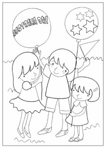 Australia Day Coloring Pages for Kids