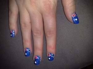Australia Day Nail Art