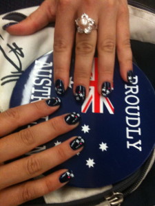 Australia Day Nail Art