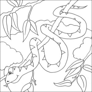 Chinese New Year Snake Coloring Pages