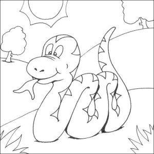 Chinese New Year Snake Coloring Pages