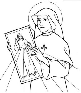Divine Mercy Coloring Page