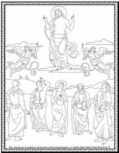 Divine Mercy Coloring Page