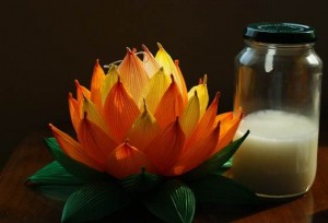 DIY Paper Lotus Lanterns for Buddha’s Birthday