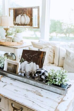40 Inspirational Fall Coffee Table Décor Ideas