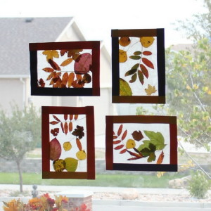 Fall Decor Crafts-Easy Fall Leaf Art Projects