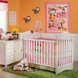 Monkey Baby Crib Bedding Theme and Design Ideas