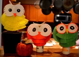 Fall Crafts With Children - Owl Handicraft For Cozy Hours