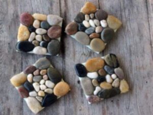 Beautiful and simple DIY stone crafts: natural and elegant decoration ...