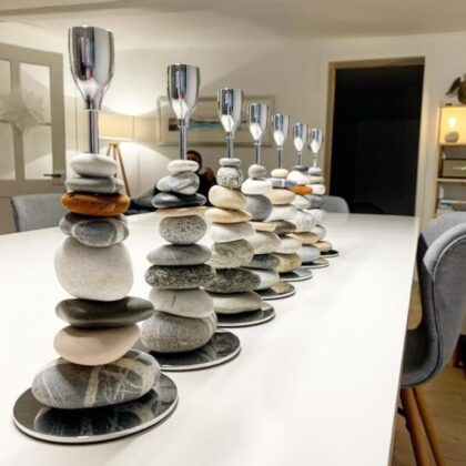 Beautiful and simple DIY stone crafts: natural and elegant decoration ...