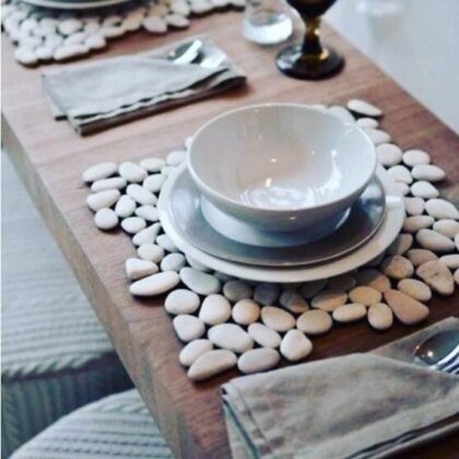 Beautiful and simple DIY stone crafts: natural and elegant decoration ...