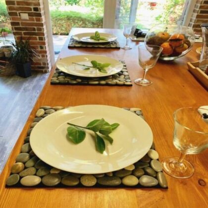 Beautiful and simple DIY stone crafts: natural and elegant decoration ...