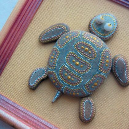 Beautiful and simple DIY stone crafts: natural and elegant decoration ...