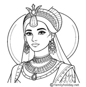 Ancient Egypt Coloring Pages - family holiday