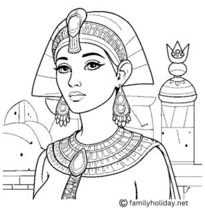 Ancient Egypt Coloring Pages - family holiday