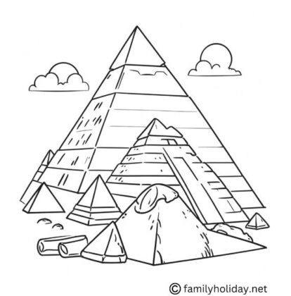Ancient Egypt Coloring Pages - family holiday