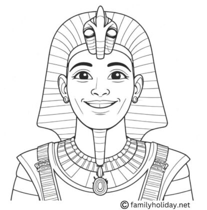 Ancient Egypt Coloring Pages - family holiday
