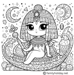 Ancient Egypt Coloring Pages - family holiday