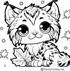 Canada Day Coloring Pages For kids - family holiday